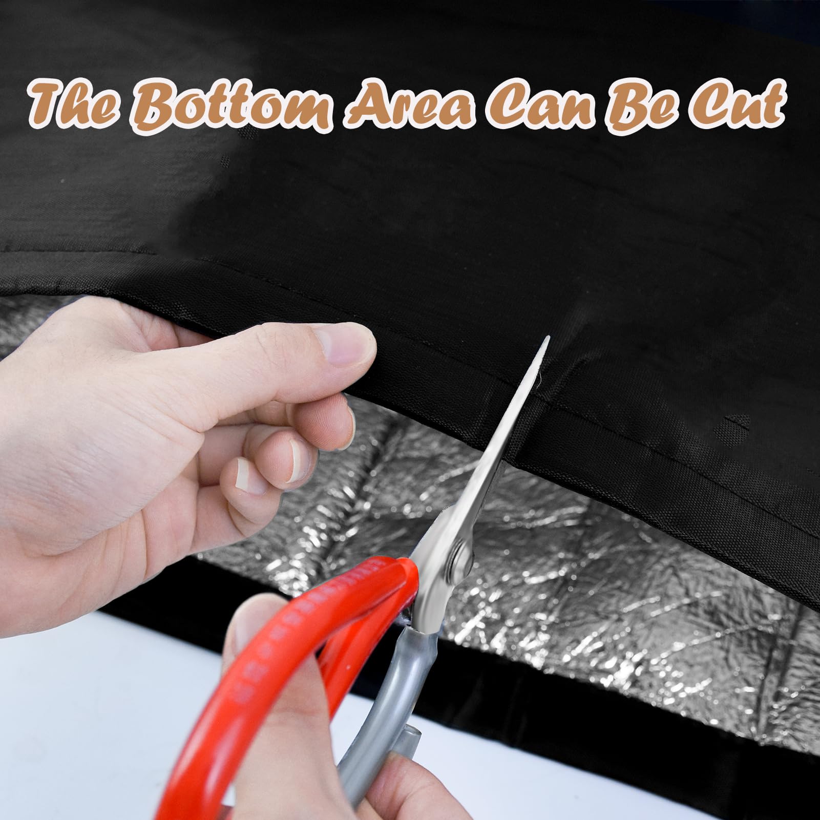 Insulated Air Conditioner Cover for Window Units, 3 Layers Waterproof Insulation Window Ac Cover Black Outdoor AC Protection Covers Dustproof Winter Window AC Cover for Outside Unit 21"L ร 15"H ร 16"D