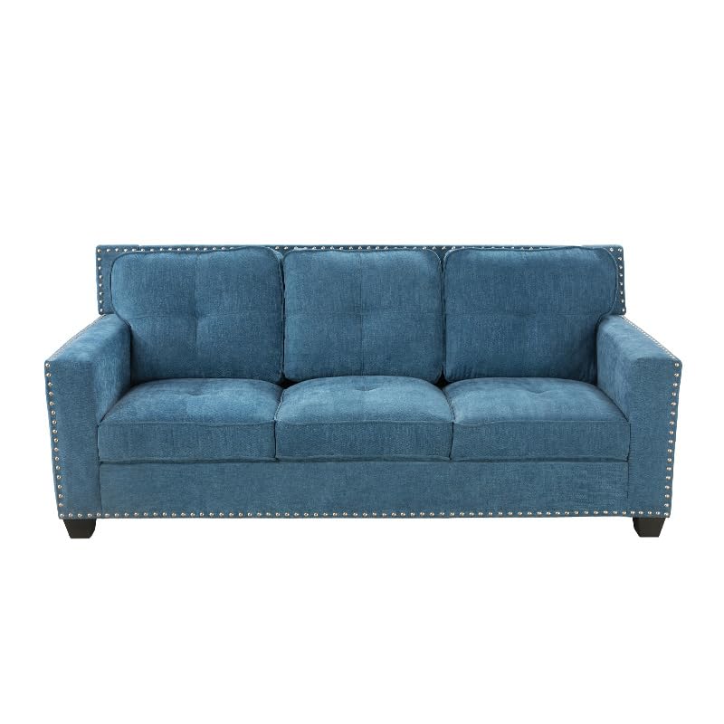 3-Piece Sectional Sofa Sets for Living Room Furniture, Modern Style Button Linen Couches with Tufted Cushions Including Chair Loveseat for Small Space Apartment Office