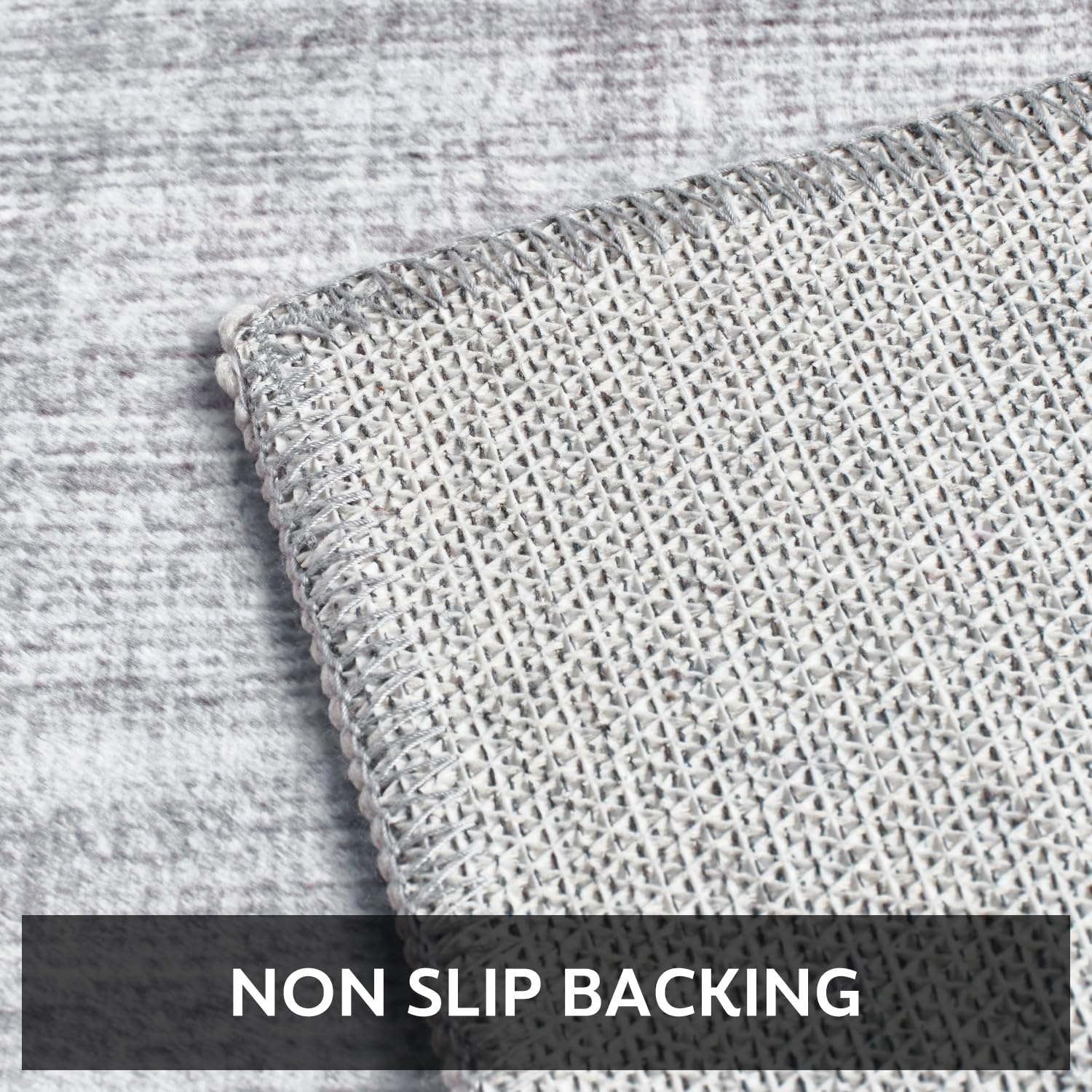 5x7 Area Rugs for Living Room, Machine Washable Non Slip Area Rug Modern Abstract Indoor Rug Carpet Ultra Soft Rugs for Bedroom Dining Room Playroom Bedside Office, Grey
