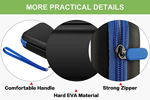 ALKOO Universal Hard Case for Handheld Game Consoles, Retro Mini Game Player Box for Charging Cable, Earpods, Batteries and Accessories (Blue)