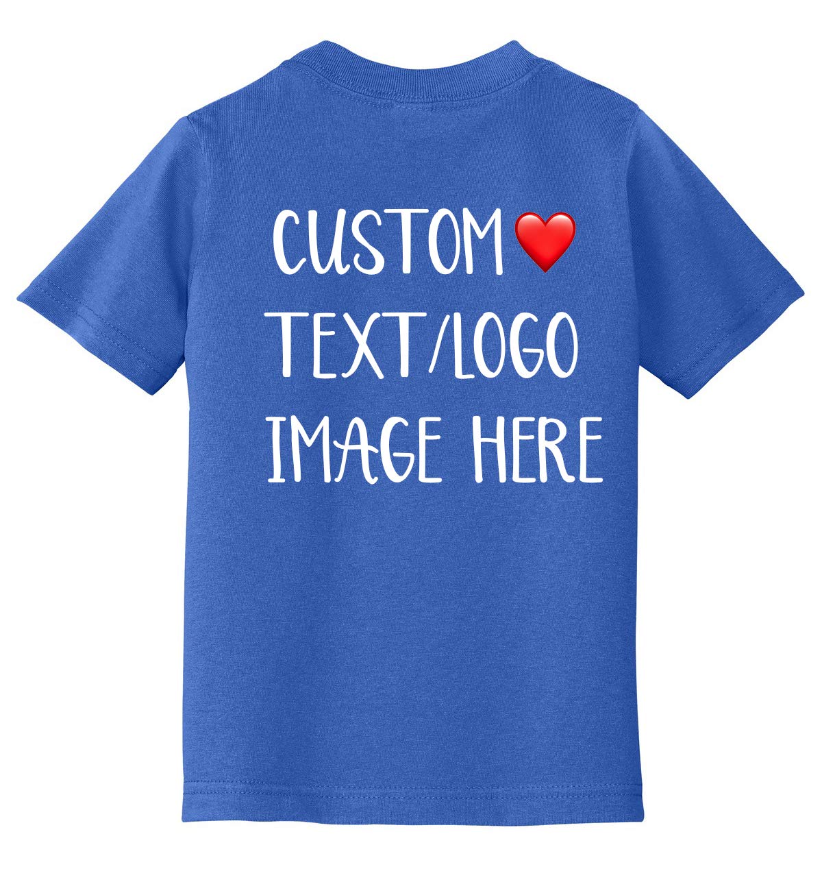 INK STITCH Toddler Custom T-Shirts Design Your Own Tees for Toddler - Royal (4T)