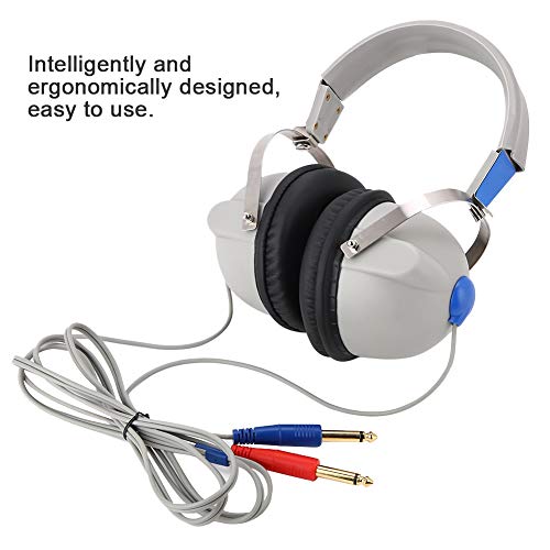 Focket Audiometer Headphone, Professional High-Sensitivity 3dB Audiometric Hearing Screening Headphone Air Conduction Audiometer Intelligent Hearing Tester, Easy to Use for School and Hospital