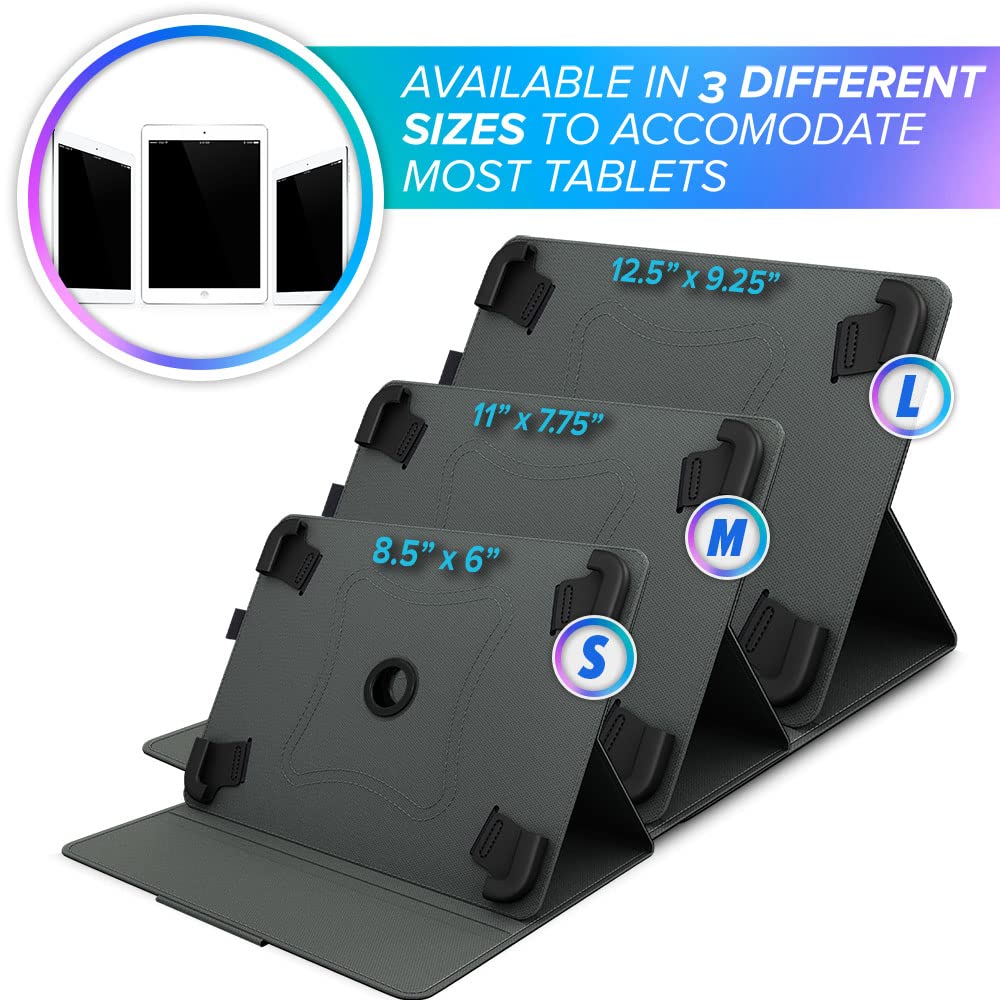 DefenderShield Universal Tablet & iPad Compatible EMF Protection Tablet Computer Case (Medium (Up to 11" x 7.75") Tablets, Black)