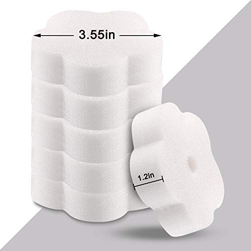 Acmer 25 Pieces Flower Shape Oil Absorbing Scum Sponge for Swimming Pool Hot Tub and Spa