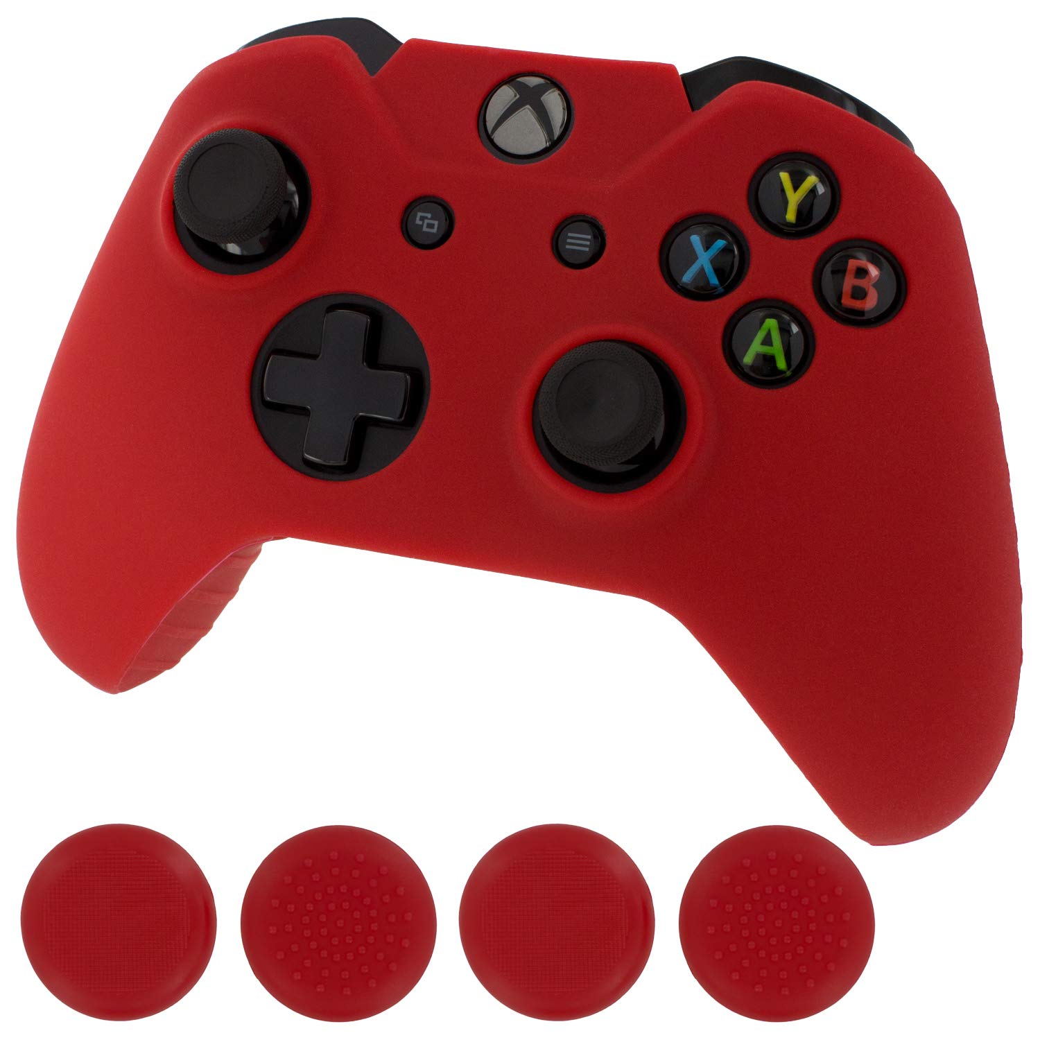 Assecure red protect & grip pack soft silicone skin grip protective cover.