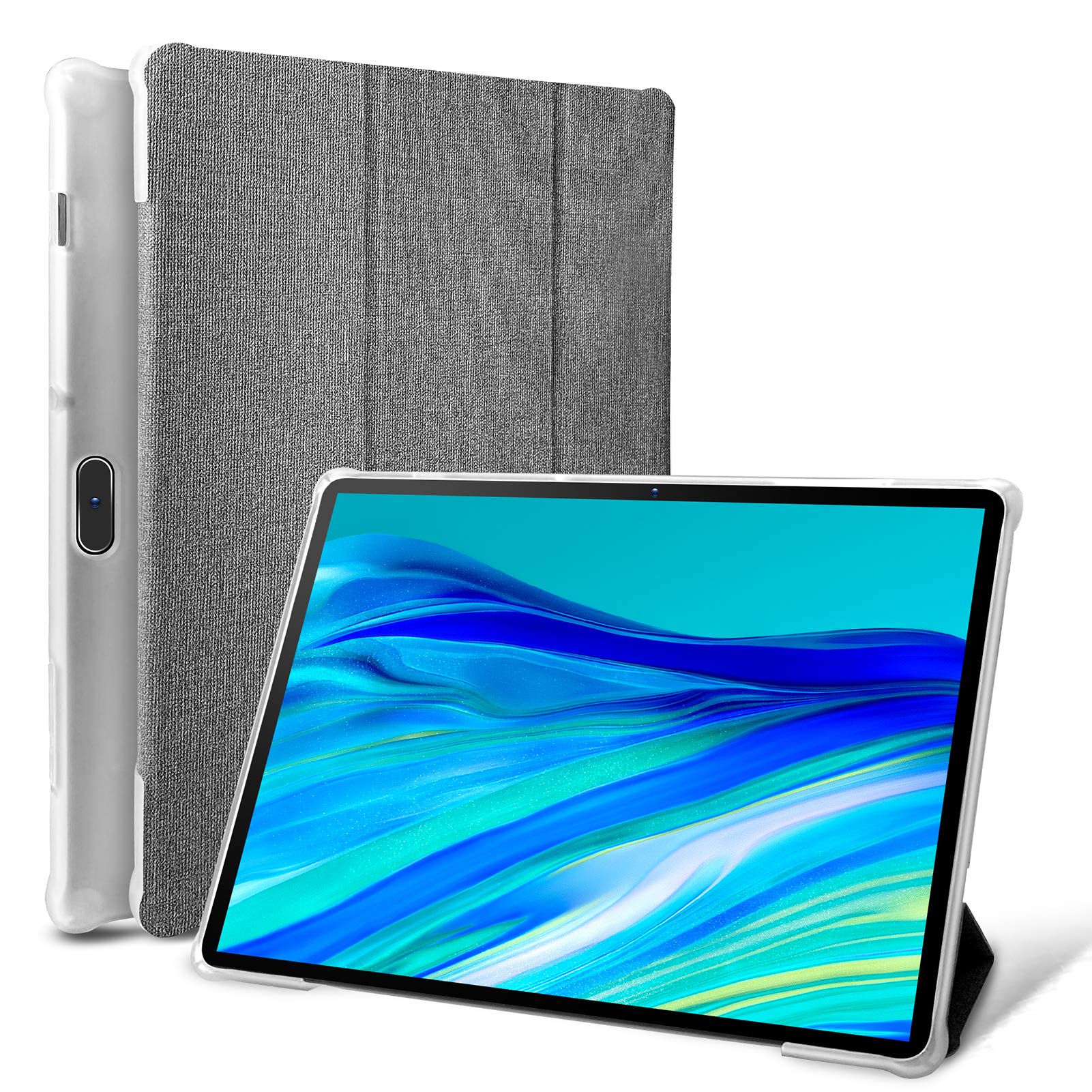 Pritom 10 inch Tablet Cover Case Compatible with Pritom Touch 10 or M10（3G Tablet 10 inch - Fixed Viewing Angle, Stand Folio and All-Round Protection