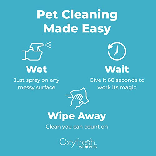 Oxyfresh Premium Crate & Cage Cleaner β Professional Dog Crate & Small Animal & Bird Cage Odor Eliminator β Quickly Cleans, Removes Poop & Deodorizes Pet Odors β Safe & Bleach Free