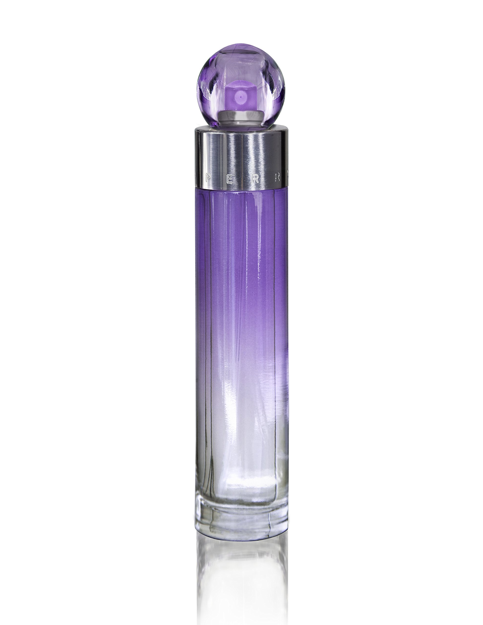 Perry Ellis 360 Purple Women 3.4oz EDP Spray, 7.5ml EDP Mini Spray, 4oz Body Mist, 3oz Shower Gel 4 Pc Gift Set