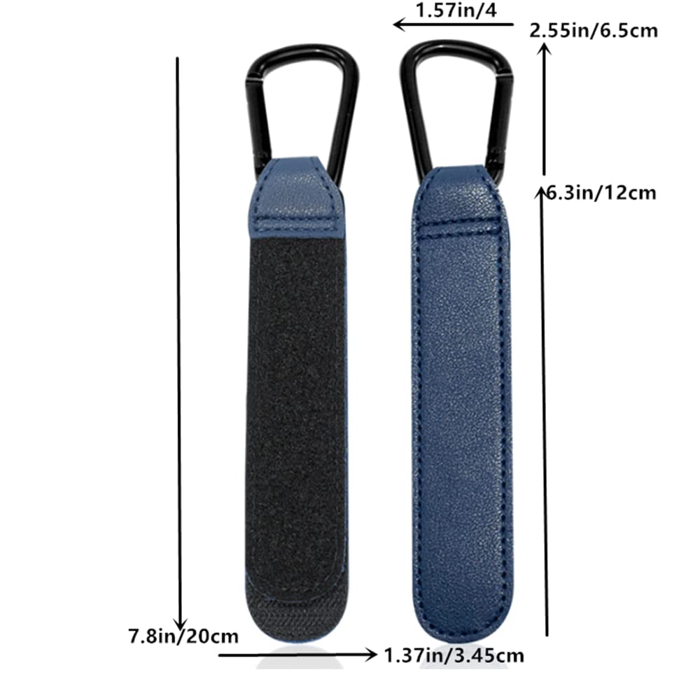 2Pcs Stroller Hooks for Hanging Diaper Bags Mommy Hook for Bags Stroller Accessories Pram Buggy Clips Straps Hook【Grey and Sky Blue】
