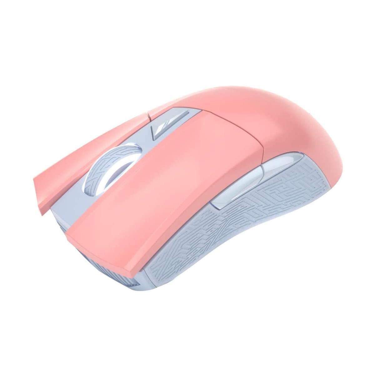 ASUS Optical Gaming Mouse - ROG Gladius II Origin Limited Edition PNK | Ergonomic Right-handed PC Gaming Mouse for FPS Games | 12000 DPI Optical Sensor | Aura Sync RGB, ROG Armoury II | Pink