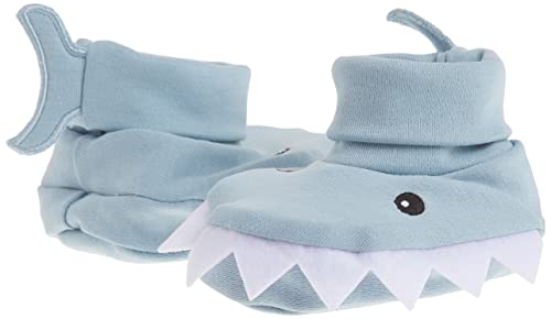 Baby Aspen Bib and Booties Gift Set, Chomp and Stomp Shark, 0-9 Month