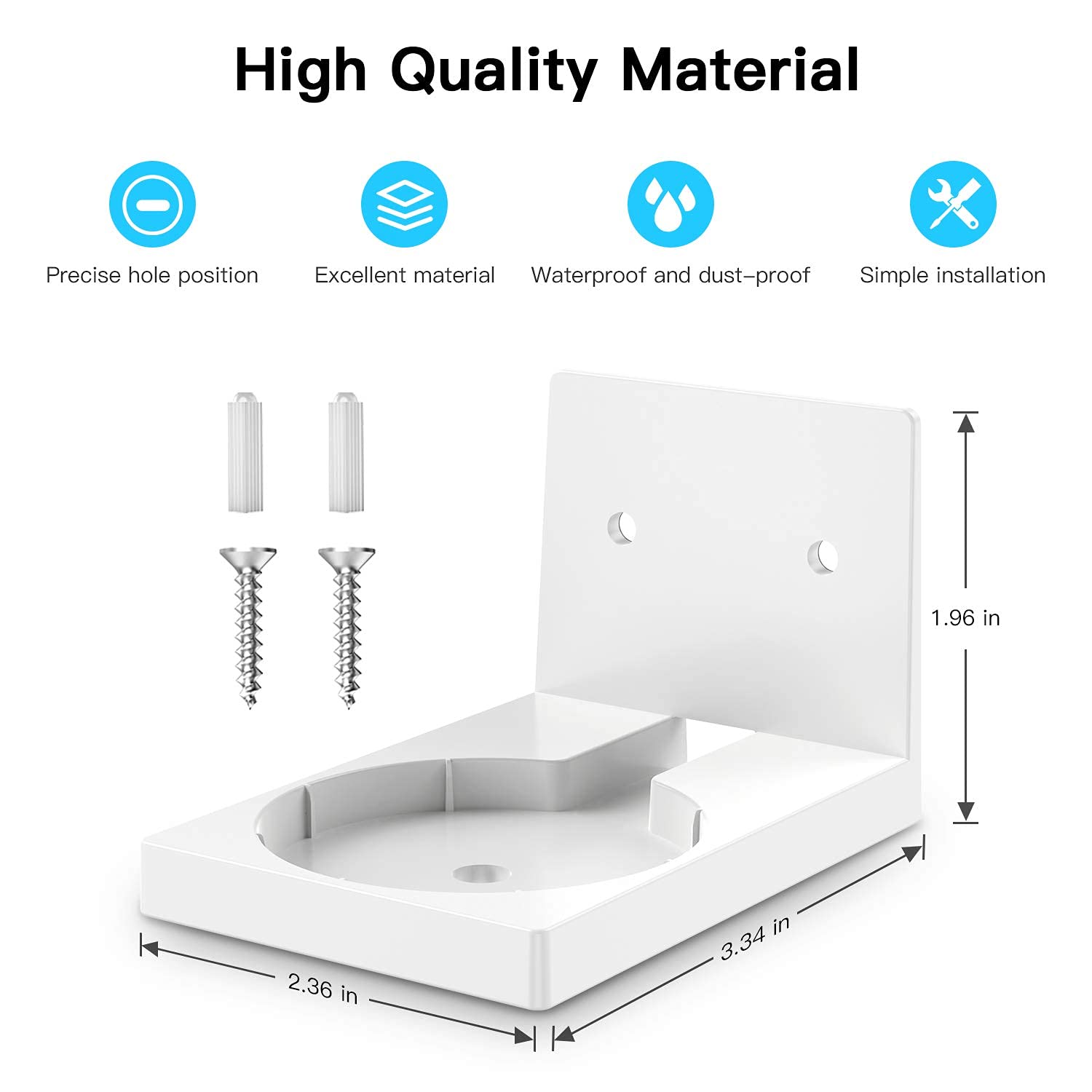 Koroao Strong Adhesive Wall Mount for Wyze Cam Pan, No Drilling,No Screw,No Wall Damage Easy Adjustable Mounting Kit Bracket