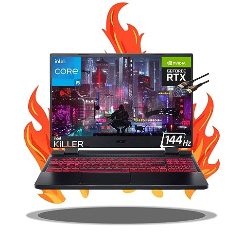 Acer Nitro 5 Gaming Laptop | Intel Core i5-12500H(>11800H) | NVIDIA GeForce RTX 3050 Ti Laptop GPU | 15.6" FHD 144Hz IPS Display | Killer Wi-Fi 6 | Backlit Keyboard w/HDMI (16GB RAM | 512GB PCIe SSD)