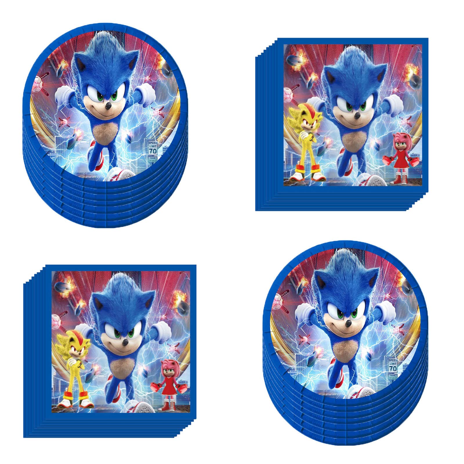 42 packs of birthday party supplies, 20 tissues + 20 plates + 1 tablecloth + 1 banner