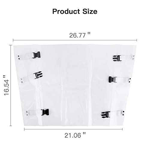 Foot Pad Dustproof Dental Chair Toe Cover Sleeve with Elastic Bands, Foot Mat Cushion Transparent Dentist Clinic Unit Protector Anti-Dropping - Washable & Reusable