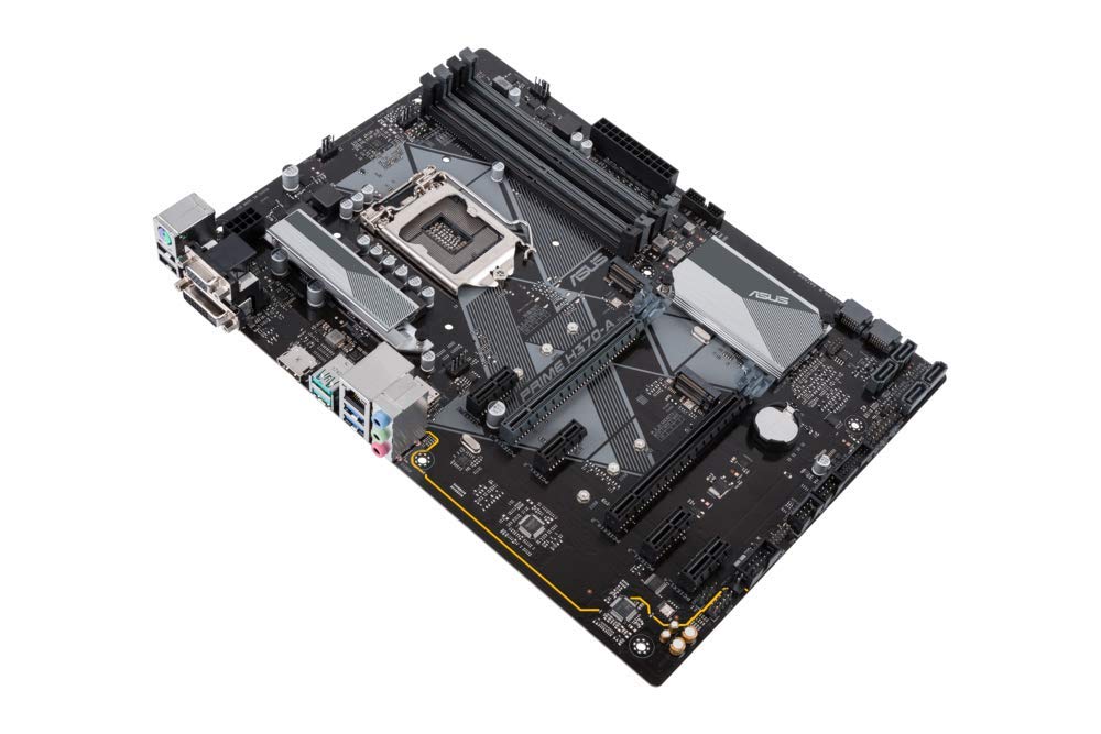 ASUS Prime H370-A LGA1151 (Intel 8th Gen) DDR4 HDMI DVI VGA M.2 H370 ATX CSM Motherboard