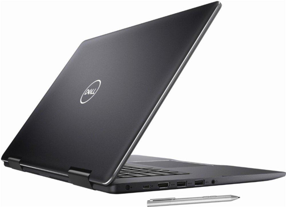 Dell - 2-in-1 15.6" 4K Ultra HD Touch-Screen Laptop - Intel Core i7 - 16GB Memory - NVIDIA GeForce MX130 - 256GB SSD - Abyss Black
