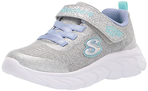 Skechers baby girls 302480n Sneaker, Light Grey, 9 Toddler US