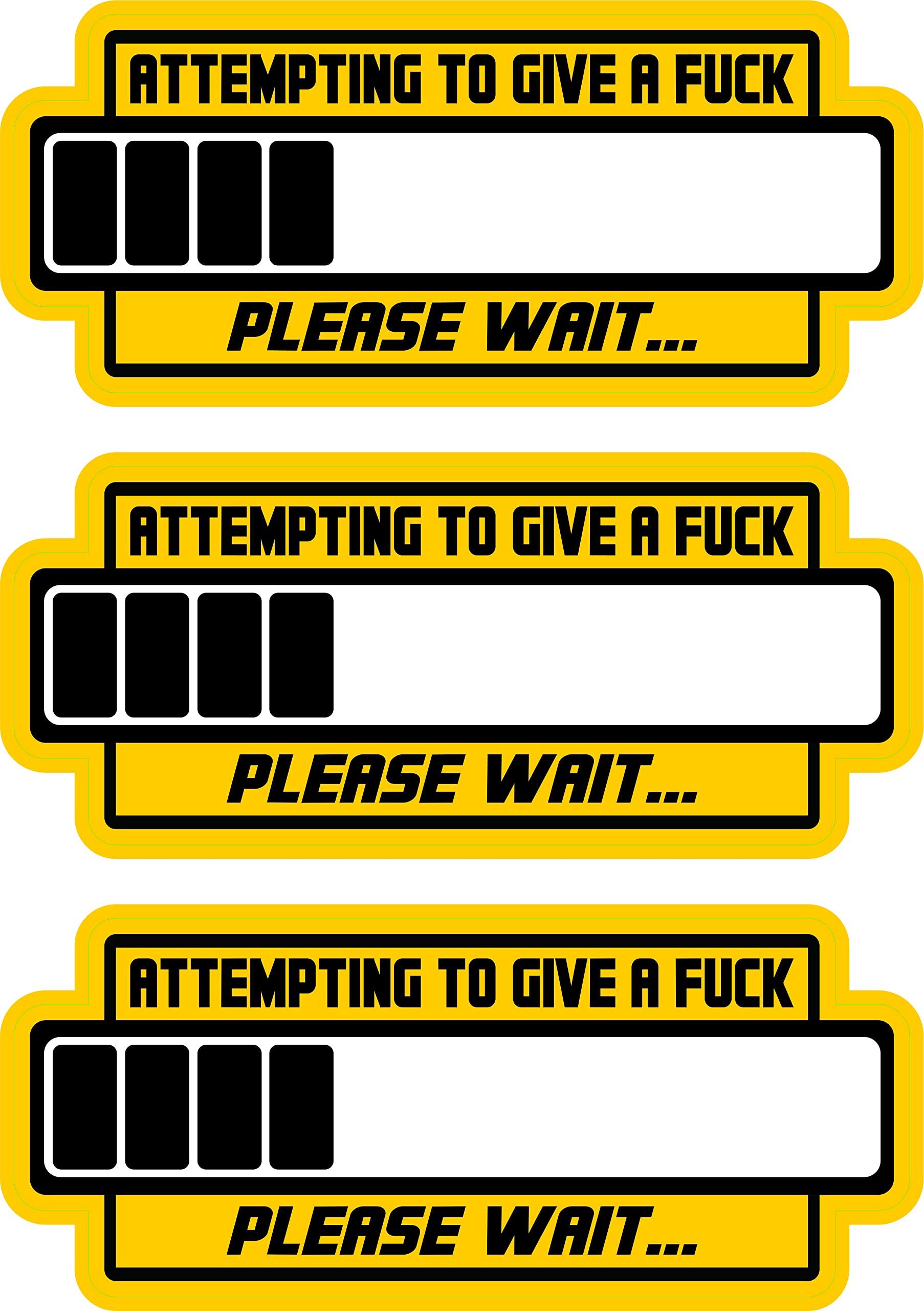 3pcs Cool Stickers Funny Give a Fk Hard Hat Sticker, 2.5 inch - Hardhat Laborer Foreman Loading Wait Welding Welder Decal Oilfield Trash Hard Hat Sticker
