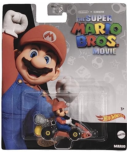 Hot Wheels Super Mario Bros. Theatrical Movie Mario Kart Diecast Vehicle