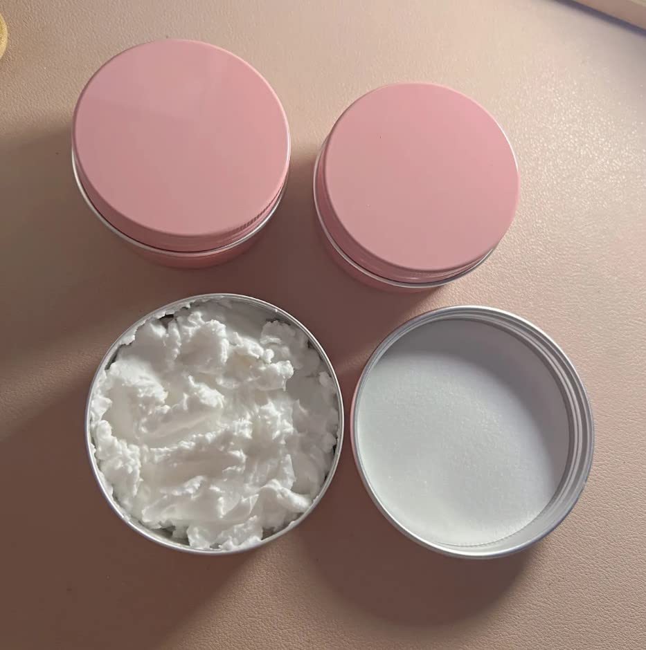 Othmro 5oz Metal Round Tins Aluminum Tin Cans Jar Refillable Containers 150ml Tin Cans Tin Bottles Containers with Screw Lid for Lip Balm Crafts Cosmetic Candles Silver 83×38mm