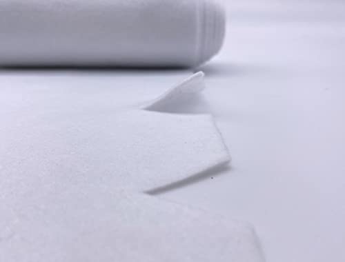 Acrylic Felt Fabric Pre Cuts, 1 Yard, 72 by 36 inches in Length by Ice Fabrics - White