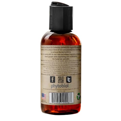 Beardilizer Gentleman Sandalwood Beard Oil for Men - 100% Natural Growth Oil & Conditioner with Argan, Jojoba & Vitamin E β Softening, Moisturizing for Soft, Healthy Beard β 4 Oz