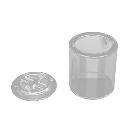 Acrylic Mini Reptile Tank Habitat Cricket Terrarium Reptile Breeding Case Circular with Top Cover for Spider Small Animals