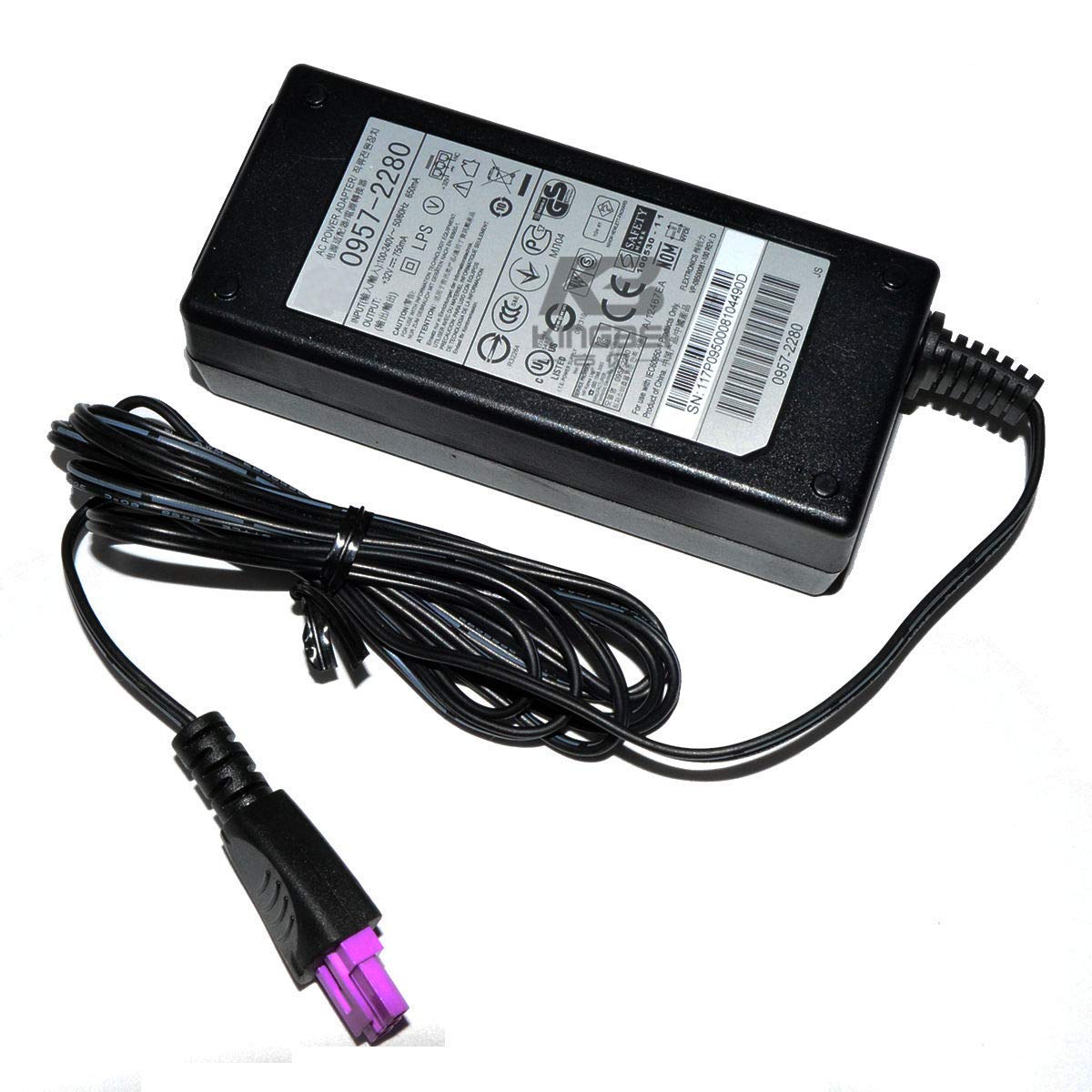 FitPow AC Adapter for HP PhotoSmart C3150 HP OfficeJet J5780 Charger Power Cord Supply