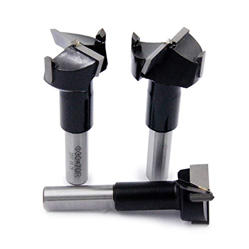 TIDEWAY Forstner Drill Bits 30mm Dia 10mm Shank, Auger Opener, Woodworking Hinge Hole Drilling Boring Bit Cutter,Brad-Point Drill Bits for DIY