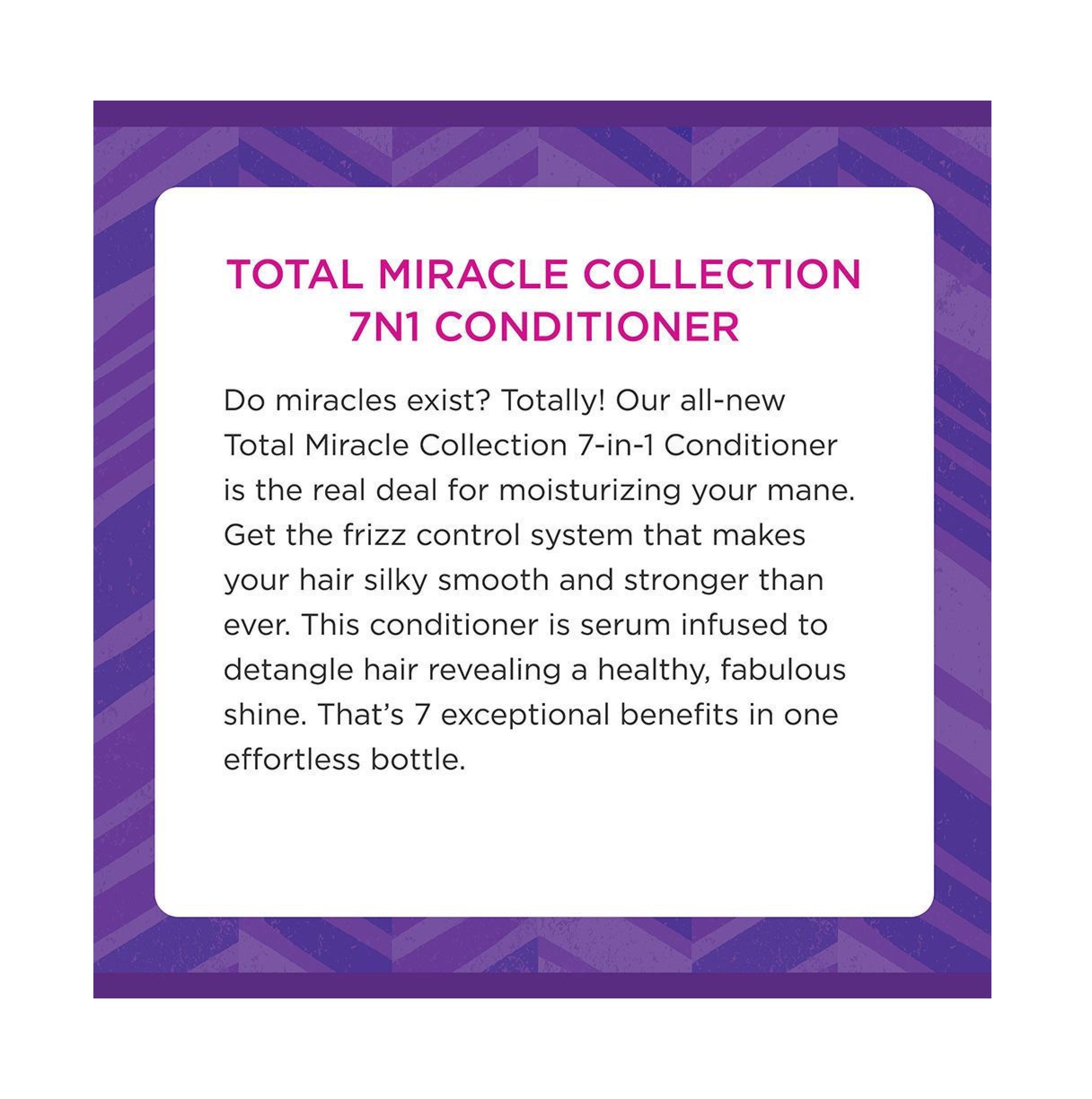 AUSSIE Total Miracle 7 in 1 Shampoo & Conditioner 26.2 FL OZ ( 1 bottle each )