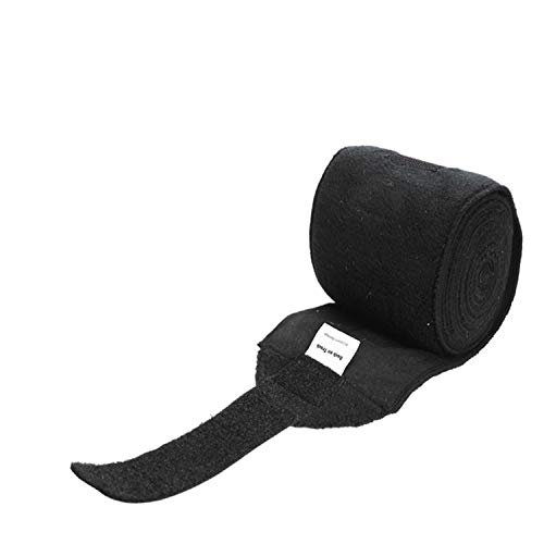 Back on Track Polo Leg Wraps (Fleece) (pair), Color: Black, Size: 7 (20400003)