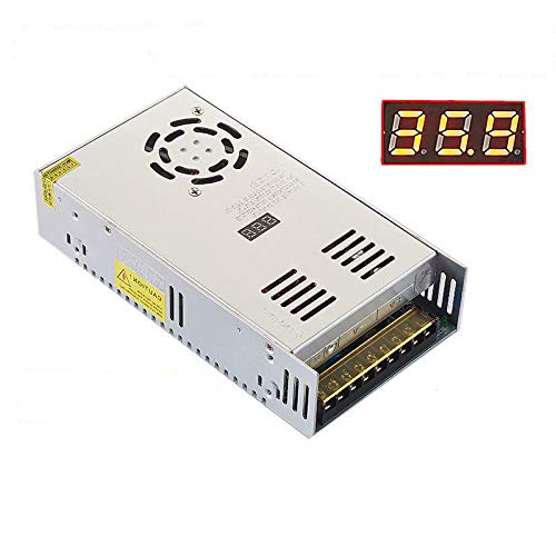 Xunba 500W DC Output 0-36V 15A Adjustable DC Power Voltage stabilization Converter Digital Display Voltage Regulator Transformer Switching Power Supply AC 110/220V (SD500-0-36)