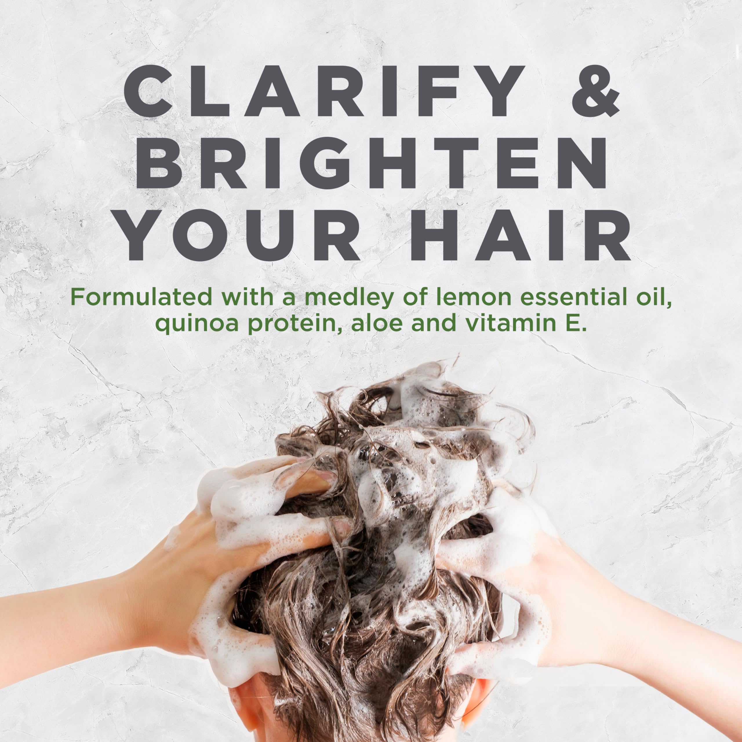 Avalon Organics Clarifying Lemon Shampoo, Removes Buildup to Restore Brightness and Shine, 11 Fluid Ounces