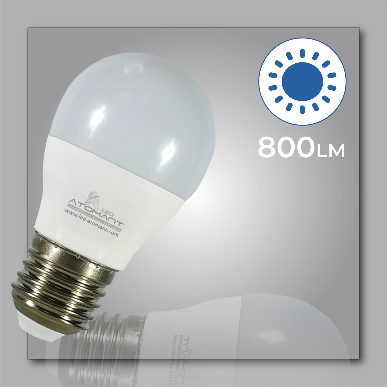 6 Pack A15 LED Bulb 9W 800 Lumens, 2700K Soft White, 110V Small Light E26 Base (60W Incandescent Replacement)
