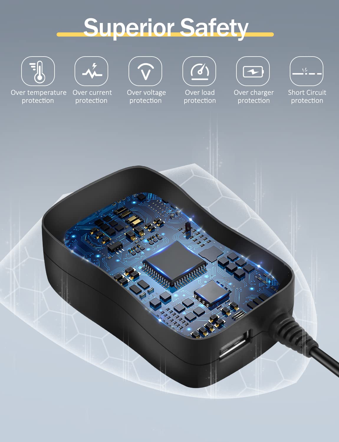 41W AC Adapter, Universal AC DC Power Adapter, AC/DC Power Supply 100-240V 50/60HZ 6V 9V 12V 2A 15V 18V 20V 24V 1.5A Adjustable Switching Adapter with 8 Tips for LED Strip Light, Camera,Router,Speaker