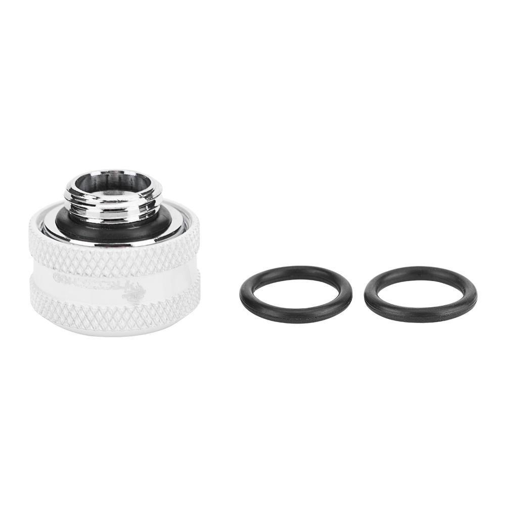 Pomya Water Cooling Fitting, 14mm Water Cooling Compression Fitting for Rigid Acrylic Tube OD (Pack of 4)(White)