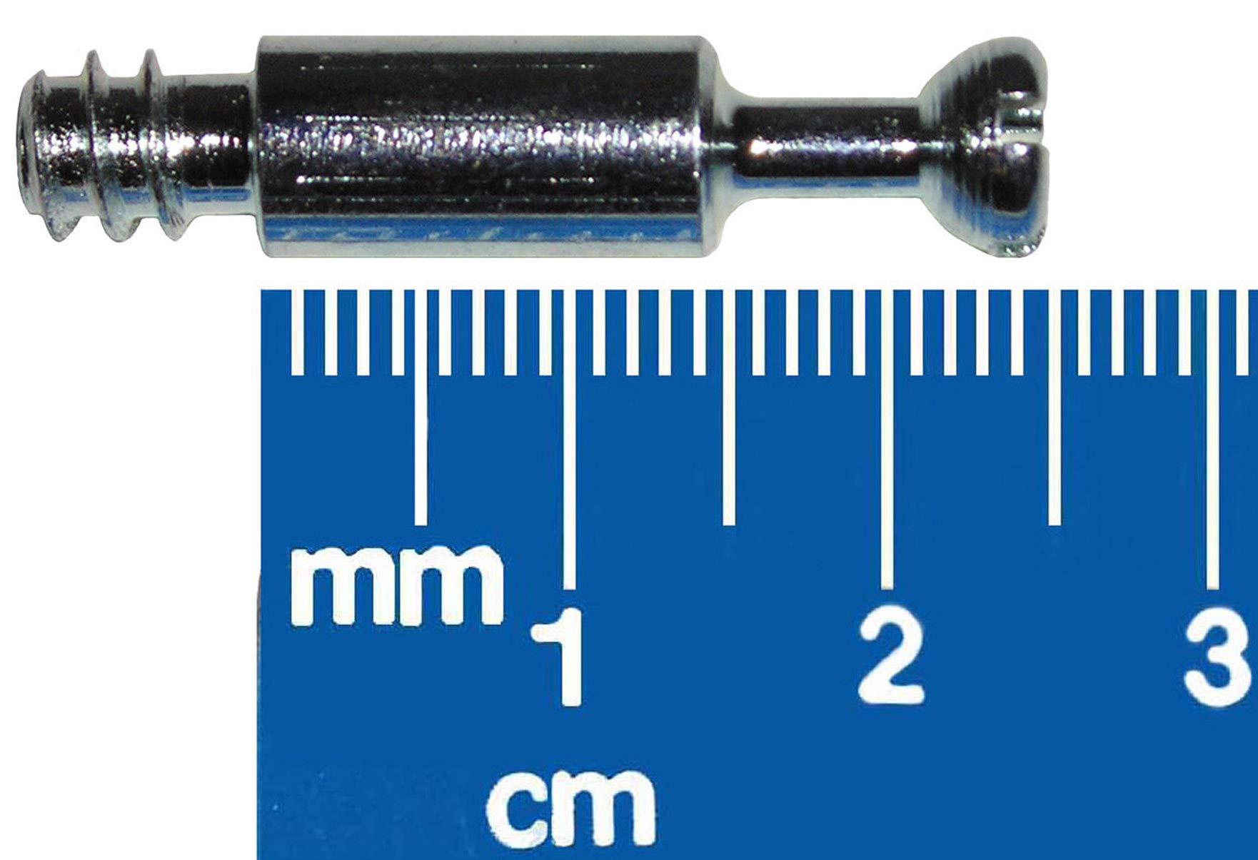 24.5mm (32mm Overall) Dowel Pin Bolt for Cam Lock Disc Furniture Connectors for 5mm Hole
