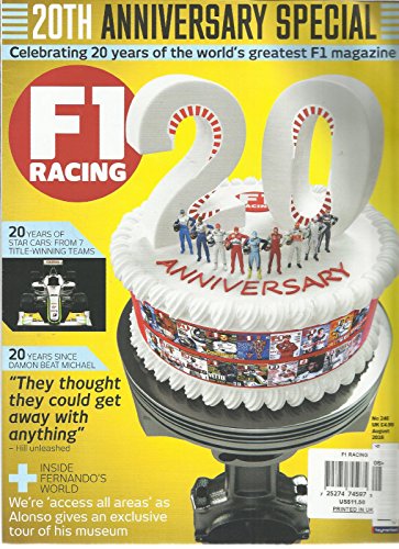 F1 RACING, 20th ANNIVERSARY SPECIAL AUGUST, 2016 NO.246 20 YEARS OF STAR CAR