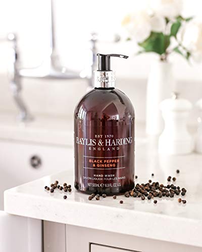 Baylis & Harding Mens Black Pepper & Ginseng 16.9 Ounces Hand Wash, Pack Of 3