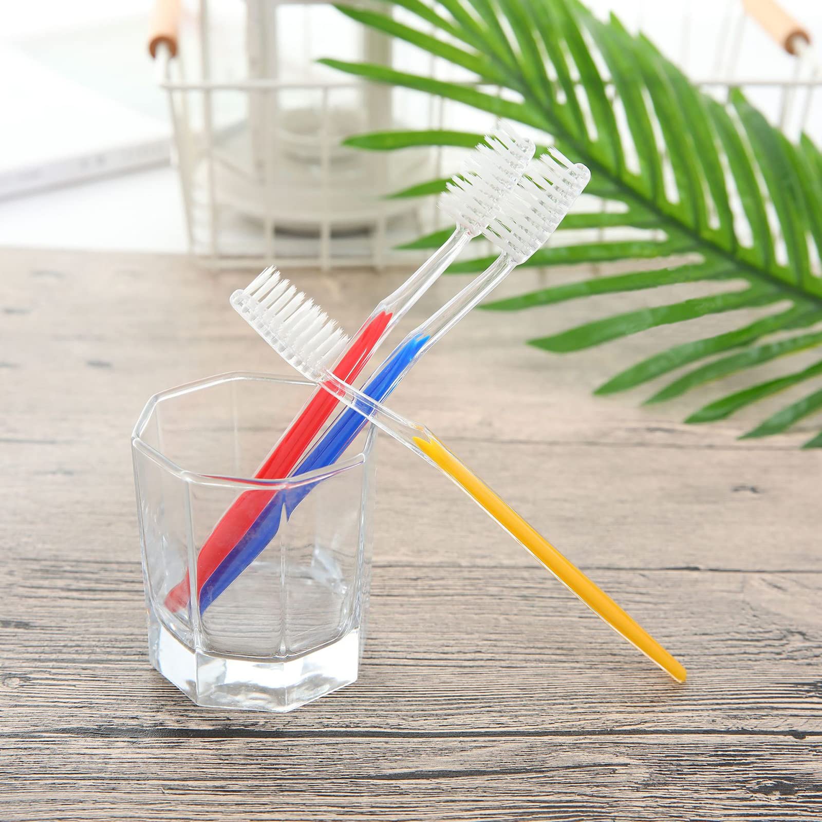 300PCS Disposable Toothbrushes Individually Wrapped Toothbrushes Soft Bristle Manual Toothbrush Set for Adults Kids Travel Hotel Guest