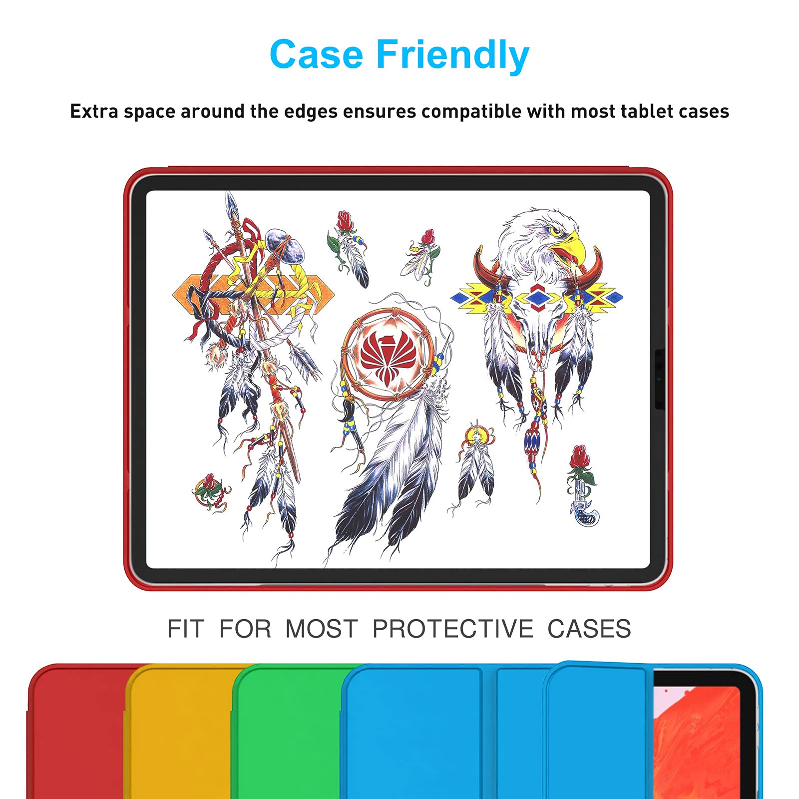 FOJOJO [2 PACK Paper Screen Protector for iPad Pro 11 inch 2022(2021, 2020, 2018),iPad Air 5 (2022), iPad Air 4 (2020) 10.9 inch, Anti Glare Fingerprint Proof Matte PET Film for Writing & Drawing