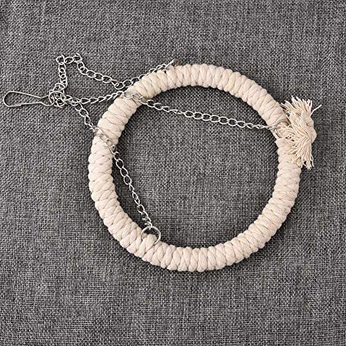Pet Bird Parrot Swing Hanging Toy Parakeet Budgie Cockatiel Cage Hammock Swing Toy Round Cotton Rope Tri Toy Hanging Toy
