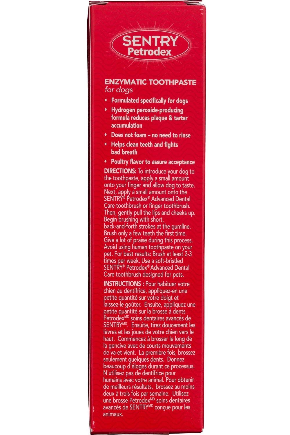 Petrodex Enzymatic Toothpaste for Dogs, Helps Reduce Tartar and Plaque Buildup, Poultry Flavor, 2 Pack