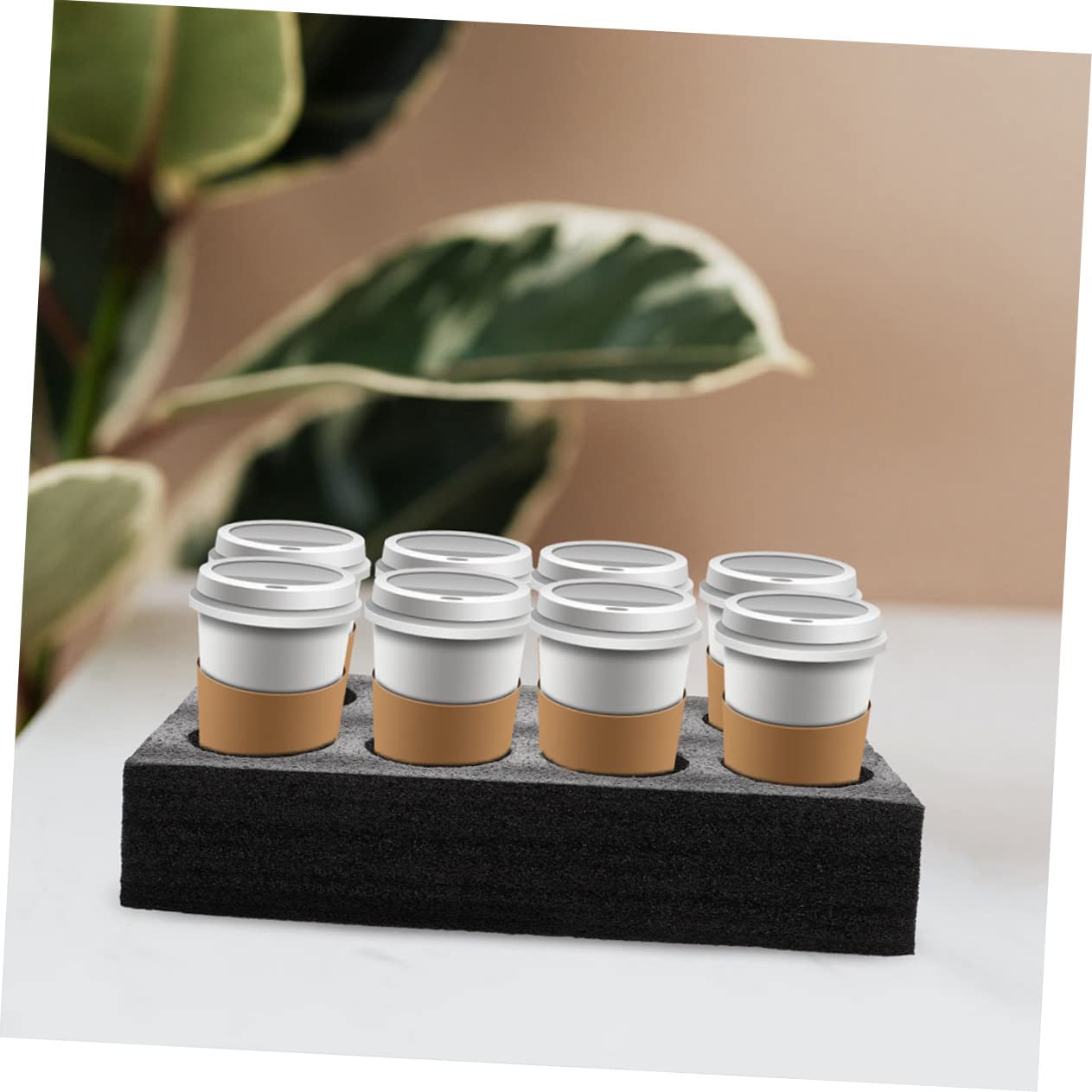 4 Pcs Milk Tea Cup Holder Cup Fixing Packing for Cup Drink Carrier Tray to Go Coffee Cup Holder 8 Cup Accesorios Auto Takeout Coffee Cup Holder Universal Bottle Rack Epe re-usable