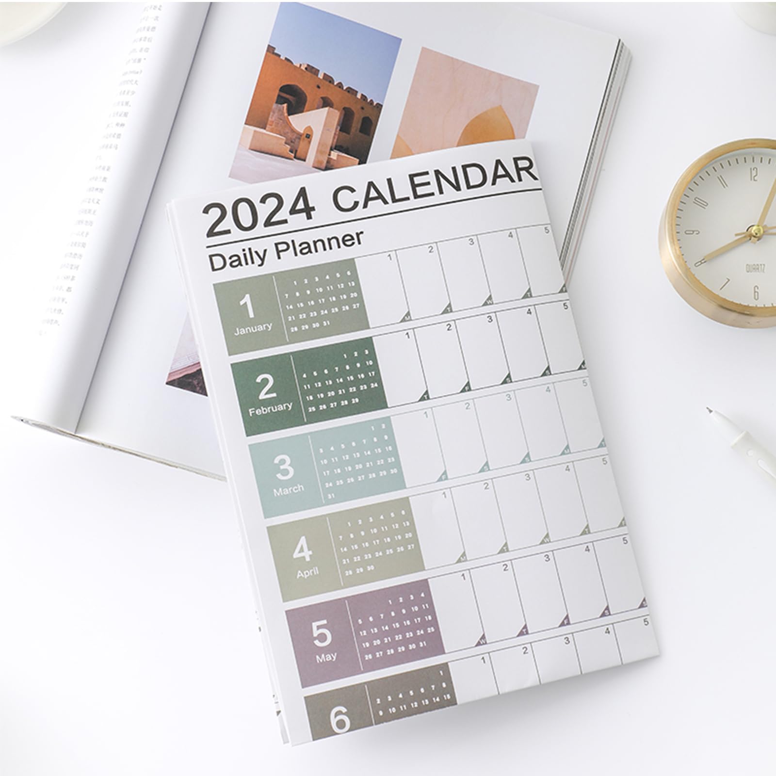 29''x20'' Poster Calendar 2024 Wall Calendar 12 Month Annual Yearly Wall Planner,Year-Round Large Wall Calendar, Large Size 12 Month Planner,2024 Calendar