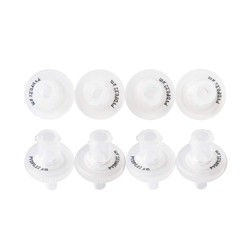 Syringe Filters PVDF Membrane Diameter 13mm Pore Size 0.22μm for Biological Filtration by Allpure Biotechnology (PVDF, Pack of 100)