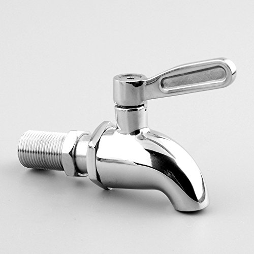 BTSKY™Stainless Steel Beverage Dispenser Replacement Spigot Fits 16mm(5/8 inch)Opening - No Lead Dispenser Replacement Faucet, Polished Finish