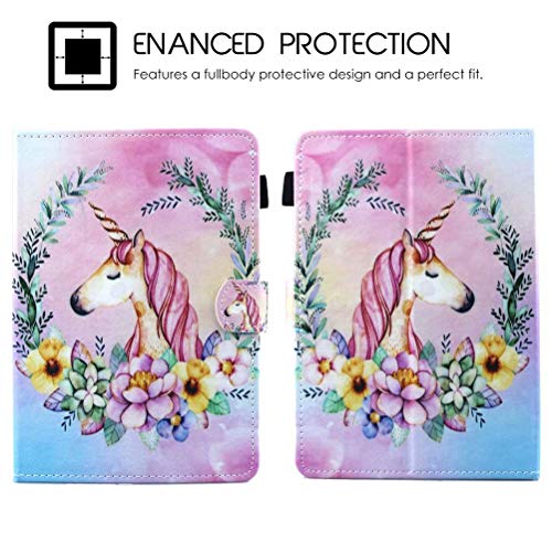 Universal 10" Tablet Case, AMOTIE Stand Cover w/Credit Card Slots for iPad 9.7 2018 2017/ iPad Air 5 4 2 1/ Galaxy Tab A 10.1 S6 10.4/ Tab E 9.6/ Fire HD 10/10.1 Inch Android 12 Google and More 9.5