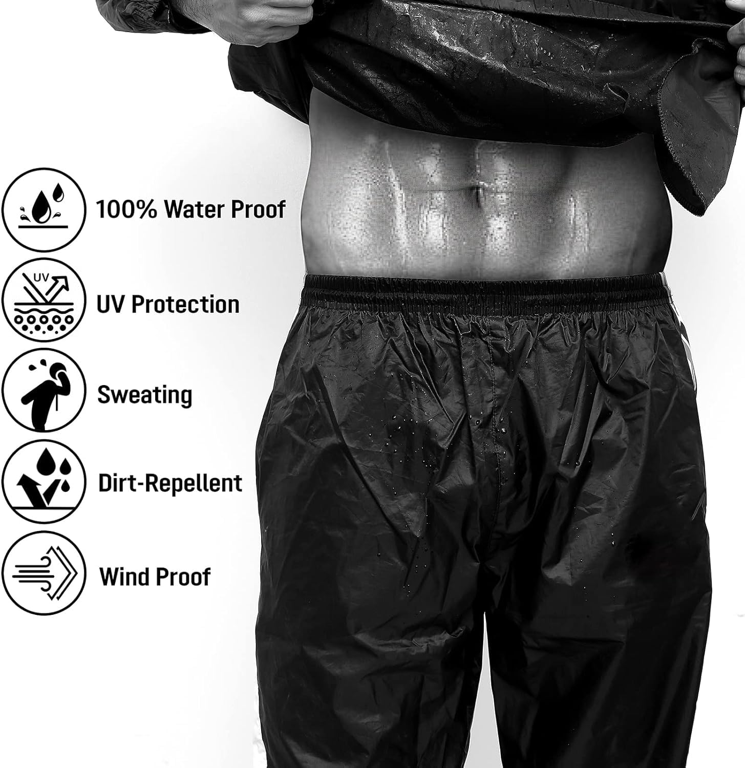 2Fit Heavy Duty Sweat Suit Sauna Exercise Gym Suit Fitness, Weight Loss, AntiRip (4XL)